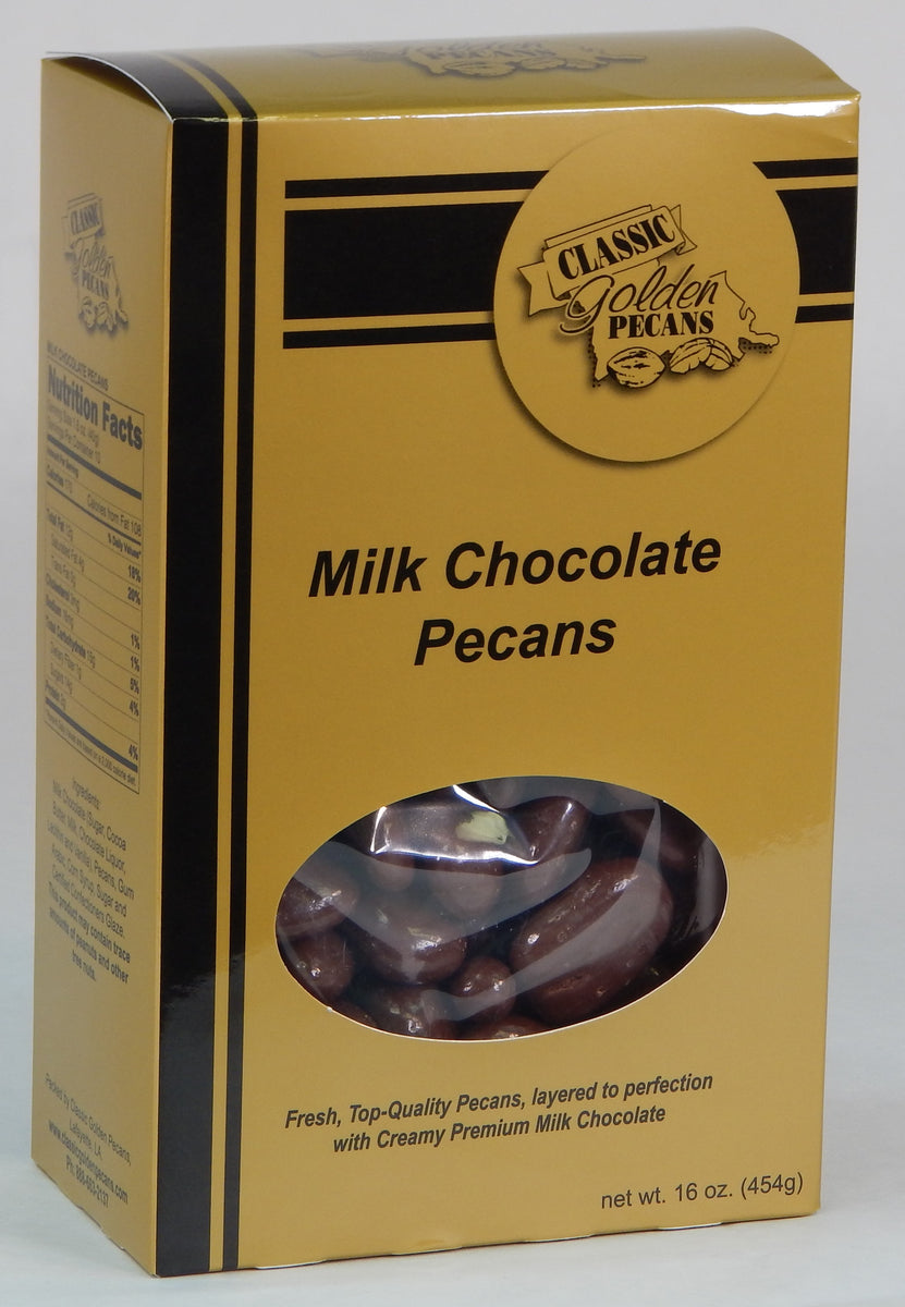 Milk Chocolate Pecans – Classic Golden Pecans