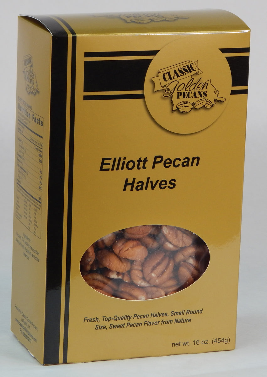 Elliott Pecan Halves – Classic Golden Pecans